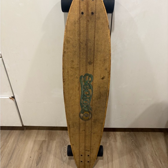 Other | Vintage Longboard Skateboard With Graphic | Poshmark